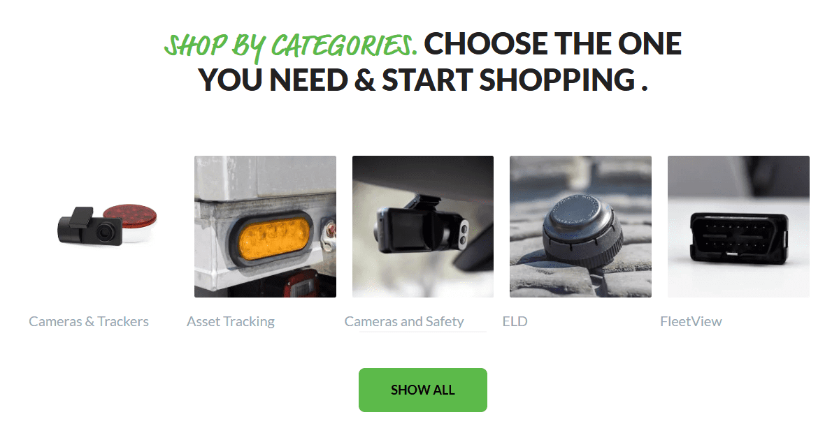 A place to buy Asset Trackers, ELDs, Cameras and more | GPSTab